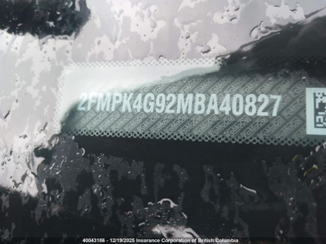 2FMPK4G92MBA40827, 2021 Ford Edge Se vehicle history