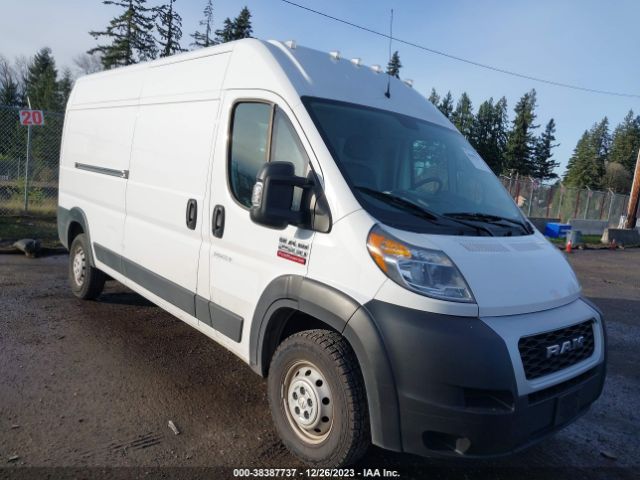 3C6TRVDG9KE502501, 2019 Ram Promaster 2500 High Roof 159 Wb vehicle history
