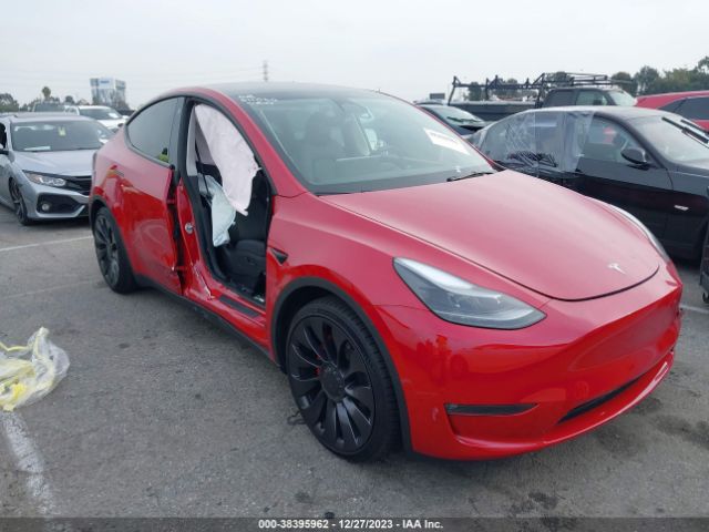 7SAYGDEFXPF744917, 2023 Tesla Model Y Awd/performance Dual Motor All ...