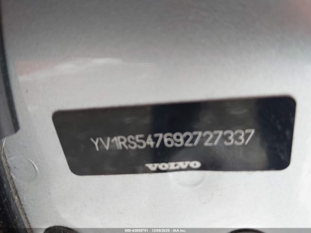 YV1RS547692727337, 2009 Volvo S60 T5 (fleet Only) vehicle history