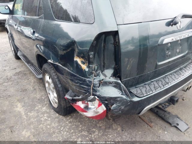 2HNYD18421H507980, 2001 Acura Mdx vehicle history