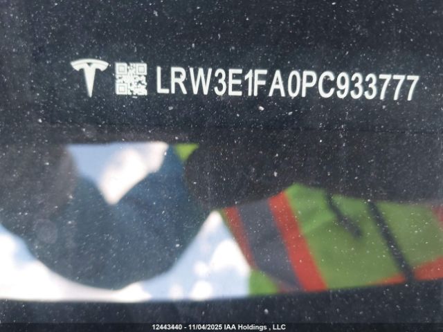 LRW3E1FA0PC933777, 2023 Tesla Model 3 Rwd vehicle history