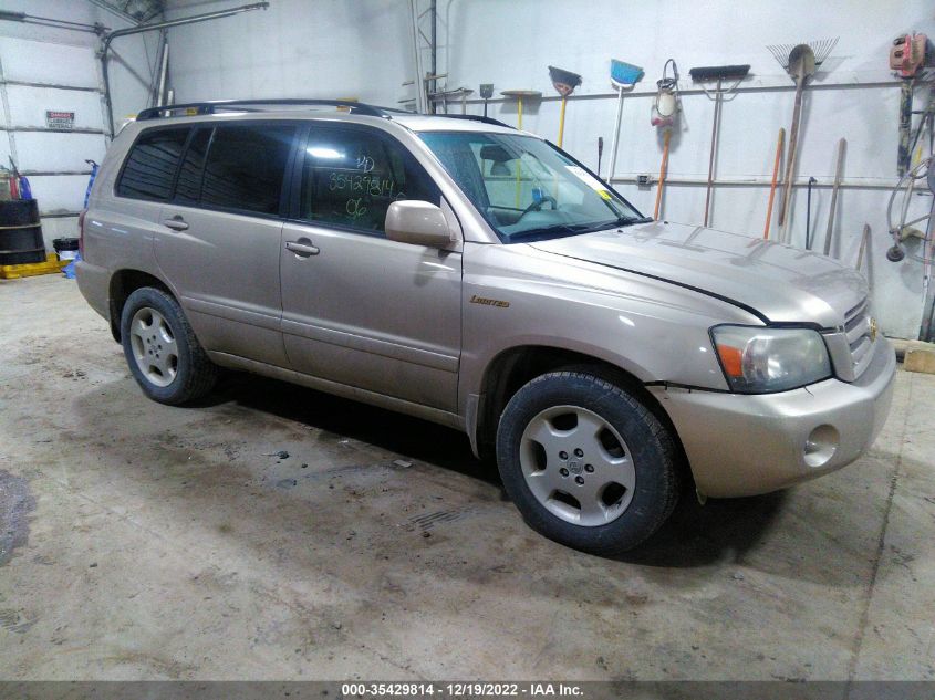Price & History 2006 Toyota Highlander W/3rd Row/limited W 3.3l Dohc ...