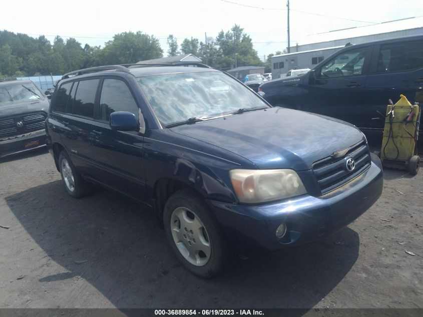 Price & History 2006 Toyota Highlander W/3rd Row/limited W 3.3l Dohc ...