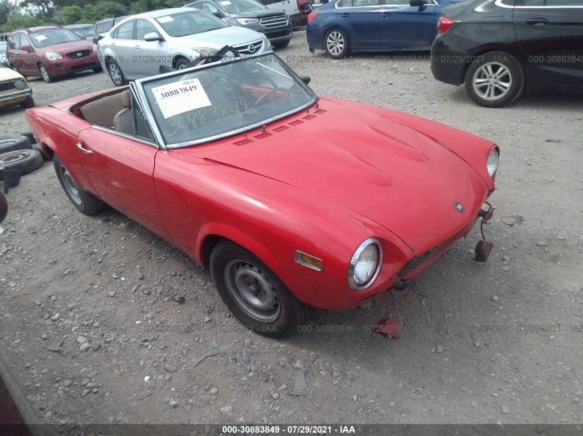 VIN: 124CS10112737 | FIAT 124 SPIDER 1976 car history - Stat.vin