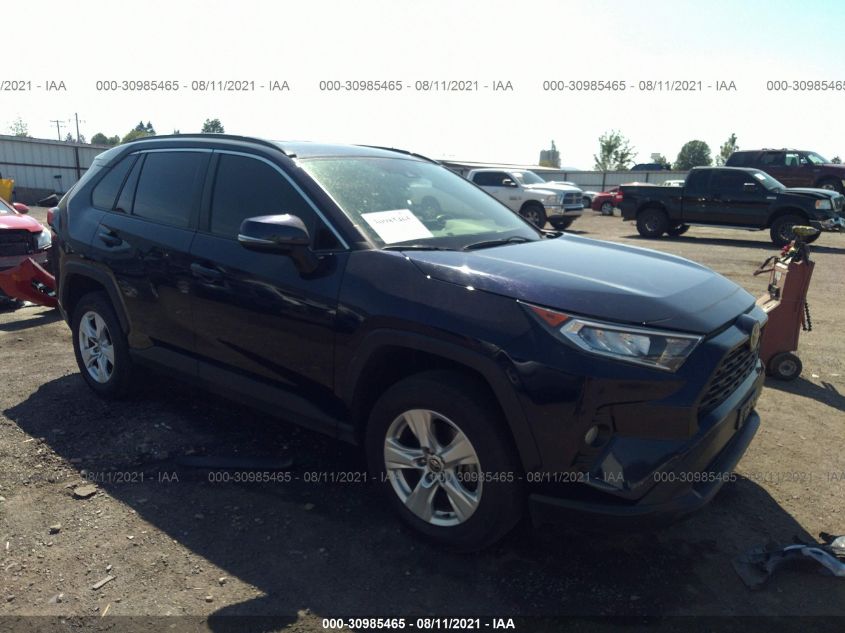 VIN: JTMP1RFV7MD074954 | TOYOTA RAV4 2021 XLE Blue 2.5L DOHC 4-CYLINDER ...