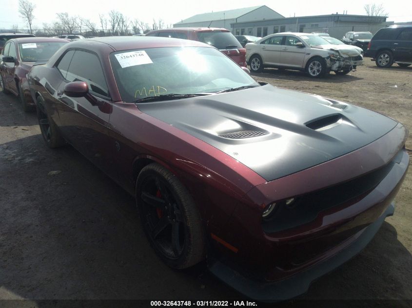 VIN: 2C3CDZC93JH195805 | DODGE CHALLENGER 2018 SRT HELLCAT Red 6.2L ...